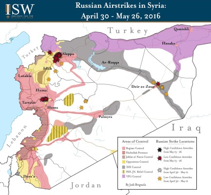 RUSSIA AIRSTRIKES 05-16 MAP - EA WorldView